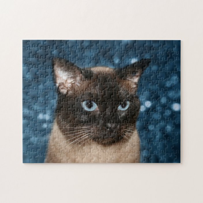Siamese cat face jigsaw puzzle | Zazzle.com