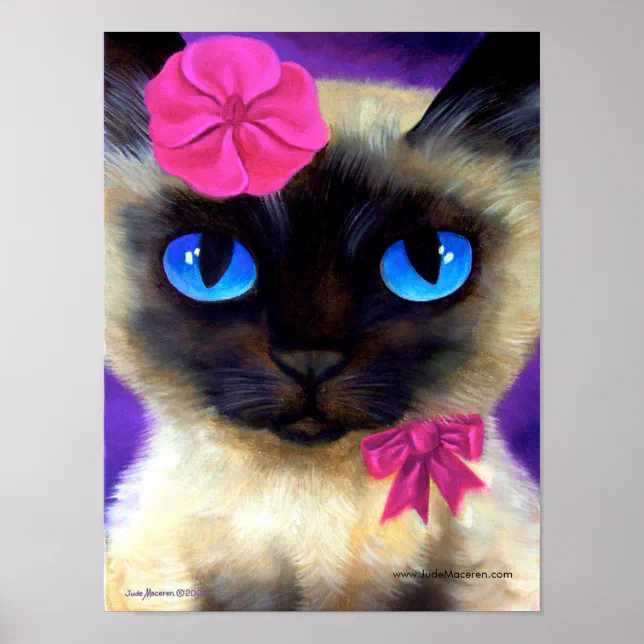 Siamese Cat Poster - 155 CHARMING | Zazzle