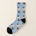 Siamese Cat Print Socks | Zazzle