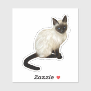 Siamese Cat Stickers | Zazzle