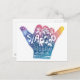 Siargao island surfing shaka hand postcard | Zazzle