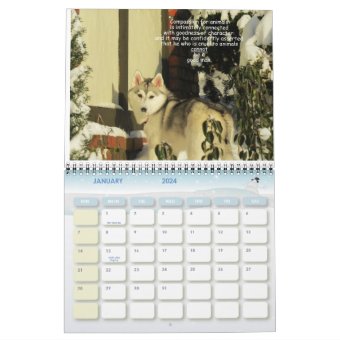 Siberian Husky Calendar | Zazzle