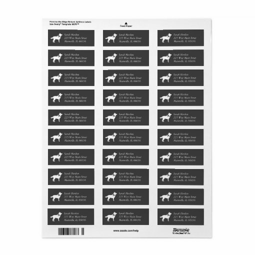 Siberian Husky Dog Baby Shower Puppy Grey Label | Zazzle