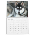 Siberian Husky Dogs Wall Calendar | Zazzle