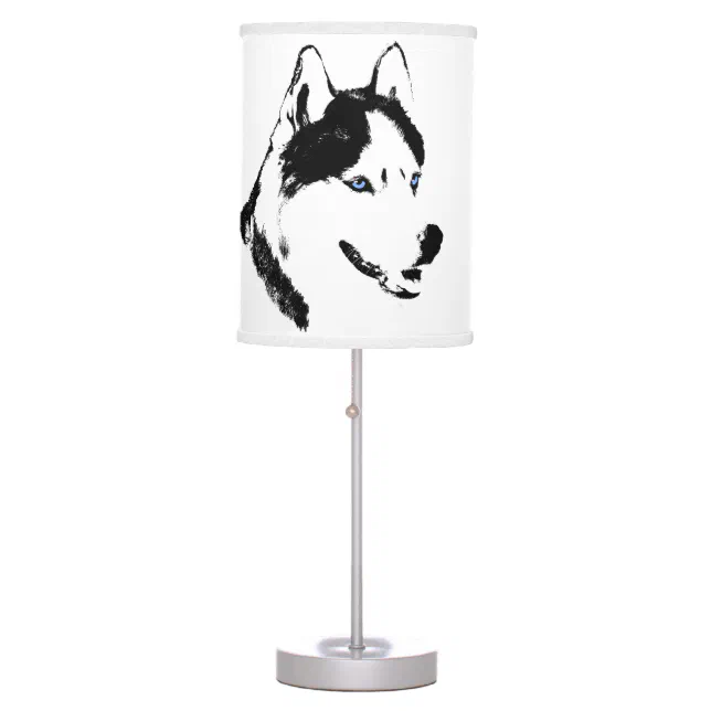 Siberian Husky Lamp Husky Malamute Floor Lamp | Zazzle
