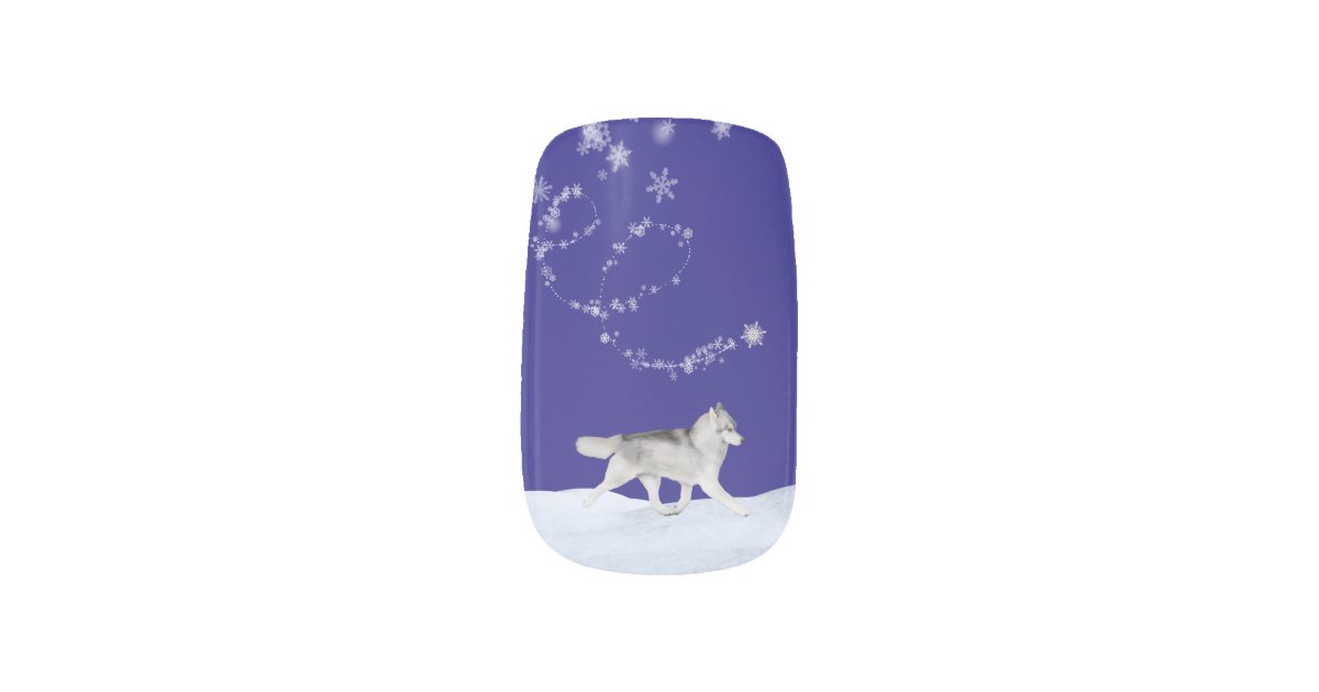 Siberian Husky Nail Decals | Zazzle