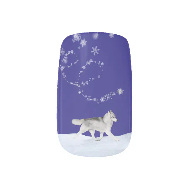 Siberian Husky Nail Decals | Zazzle