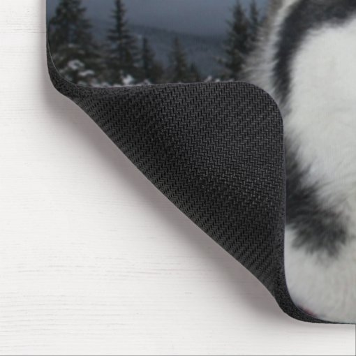 Siberian Husky Puppy Dog Winter Snow Mouse Pad | Zazzle