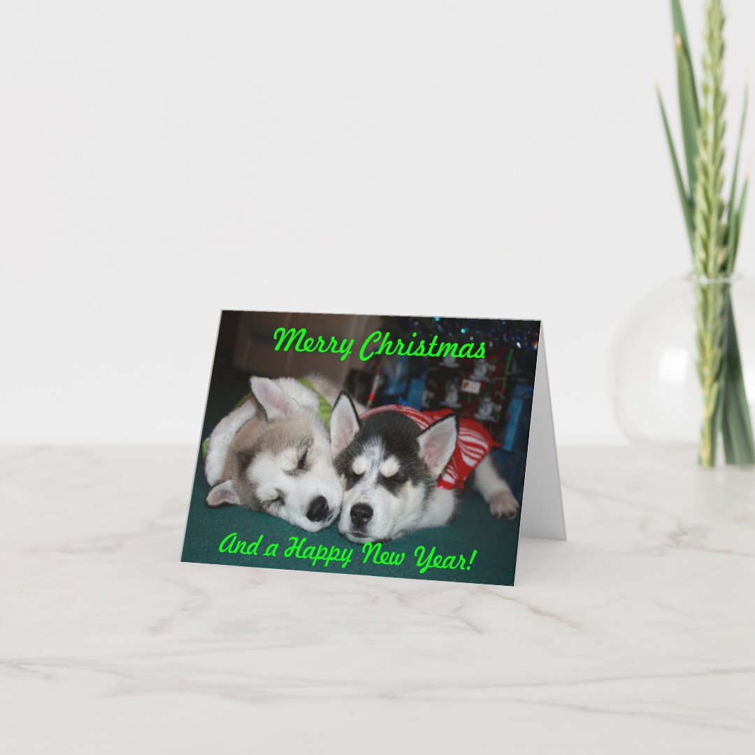 Siberian Husky Puppy Note Card | Zazzle