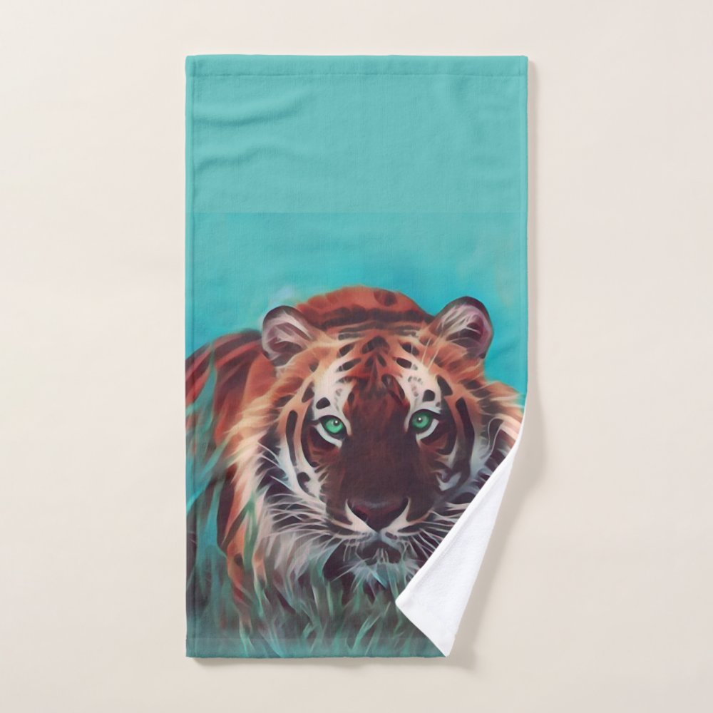 Siberian Tiger Bath Towel Set Wash Cloth sold by Interim Taffeta | SKU ...