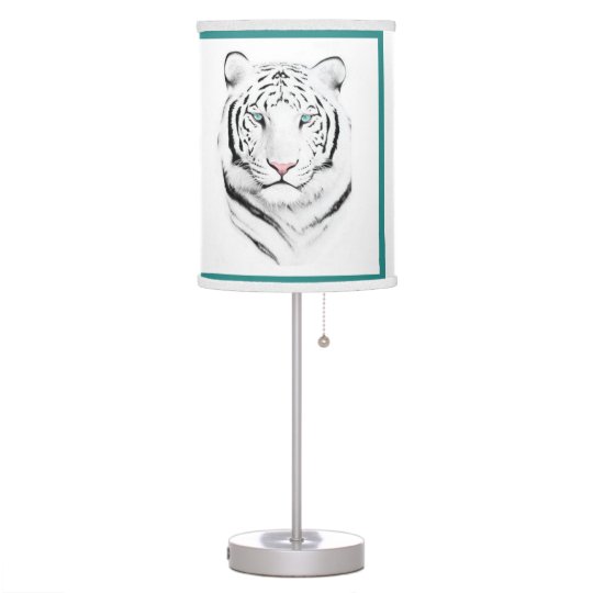 Siberian White Tiger Table Lamp | Zazzle.com