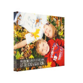 Sibling Bond Quote Wrapped Canvas with Your Photo | Zazzle