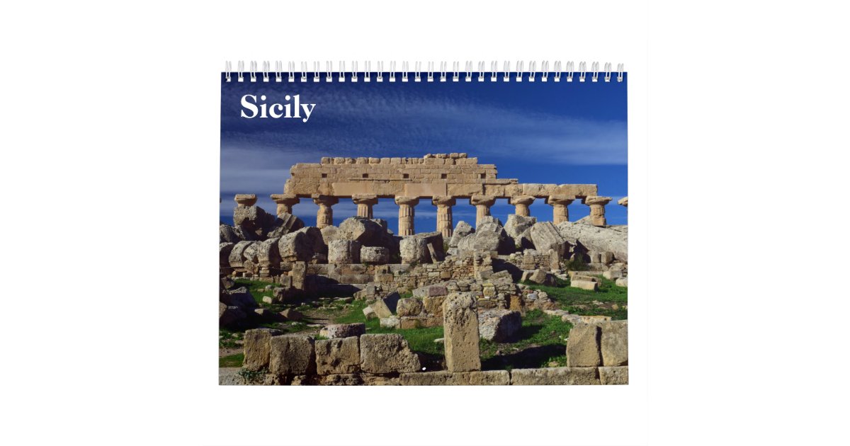 Sicily 2026 calendar | Zazzle