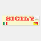 I Love Sicily Flag Bumper Sticker | Zazzle.com