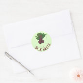 Sick Beets (Beats) Red Beet Vegetable Garden Classic Round Sticker | Zazzle