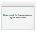 Sick frog get well card | Zazzle