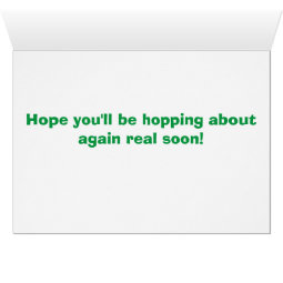 Sick frog get well card | Zazzle