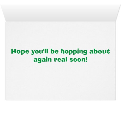 Sick frog get well card | Zazzle