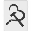 Sickle And Hammer, Heart, Love, Communism Sticker | Zazzle