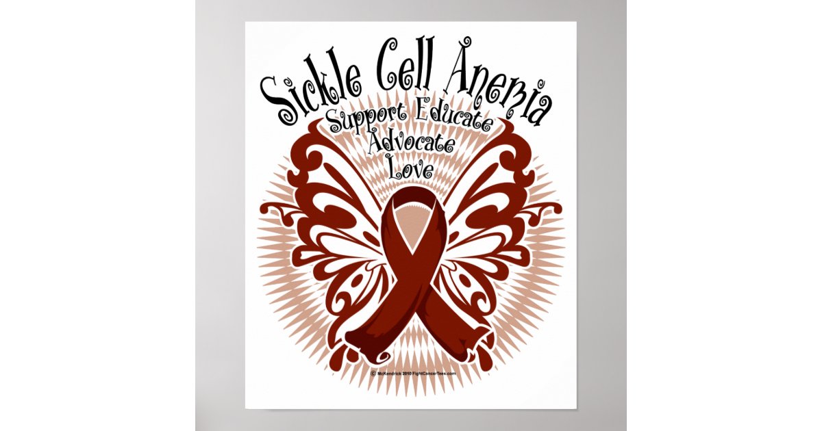 Sickle Cell Anemia Butterfly 3 Poster | Zazzle