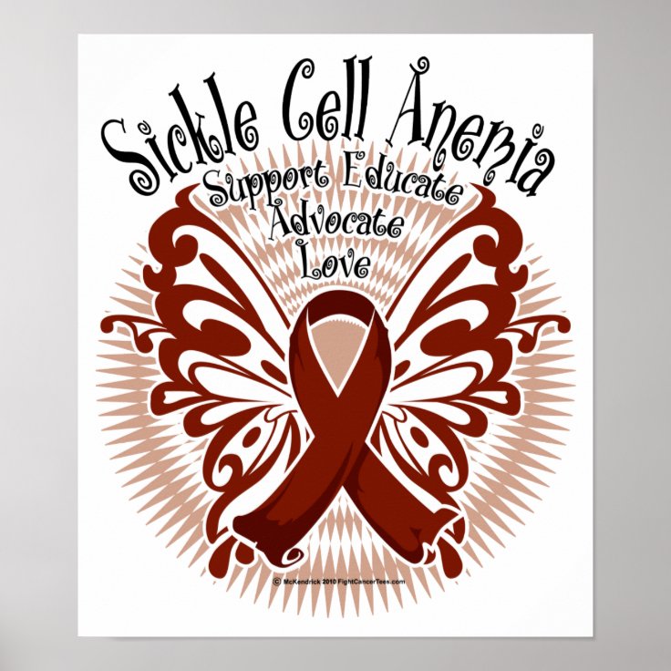 Sickle Cell Anemia Butterfly 3 Poster | Zazzle
