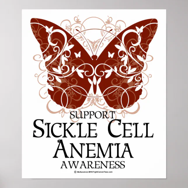 Sickle Cell Anemia Butterfly Poster | Zazzle