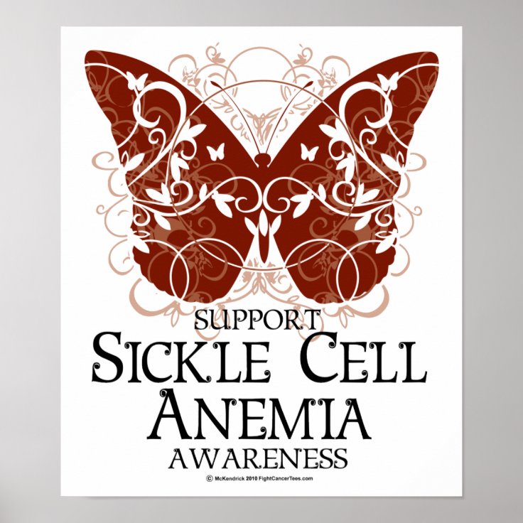 Sickle Cell Anemia Butterfly Poster | Zazzle