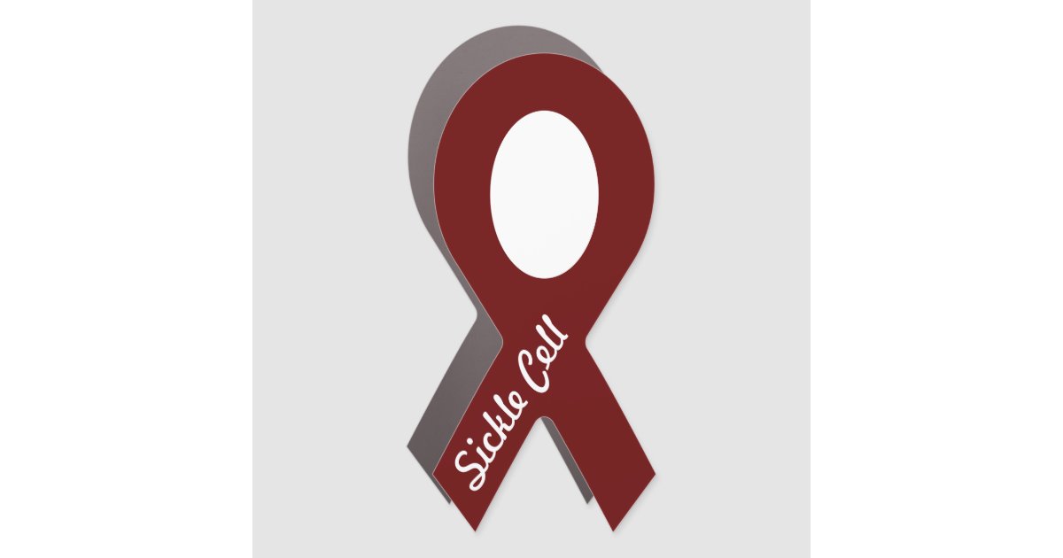 Sickle Cell Awareness Ribbon Car Magnet | Zazzle