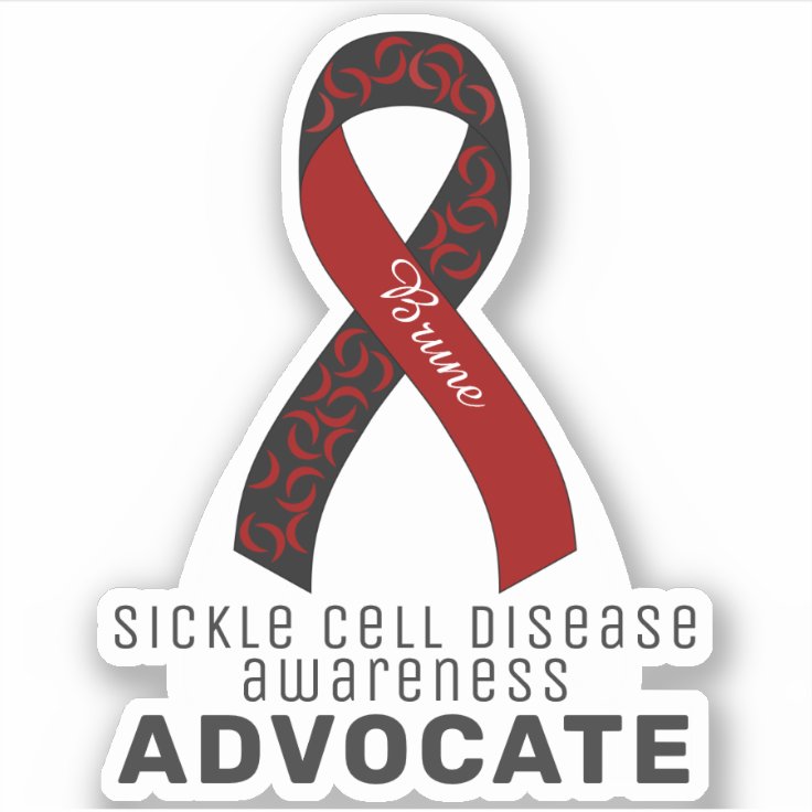 Sickle Cell Disease Awareness Vinyl Sticker | Zazzle