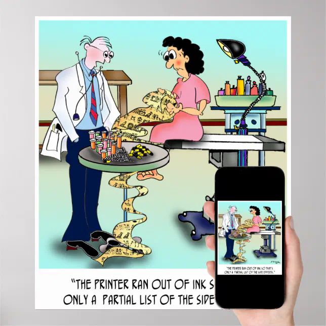 Side Effects Cartoon 9486 Poster | Zazzle