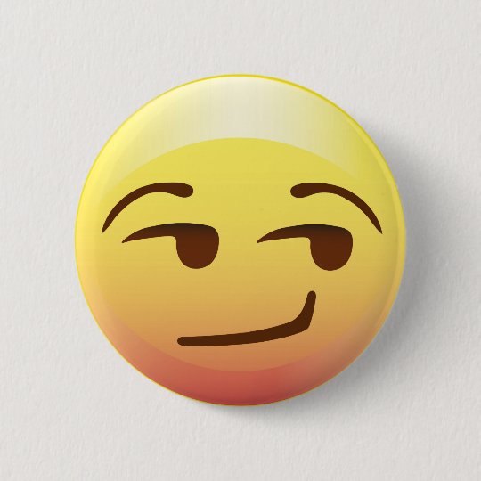 Side Glance Smug Emoji Paper Party Pin | Zazzle.com