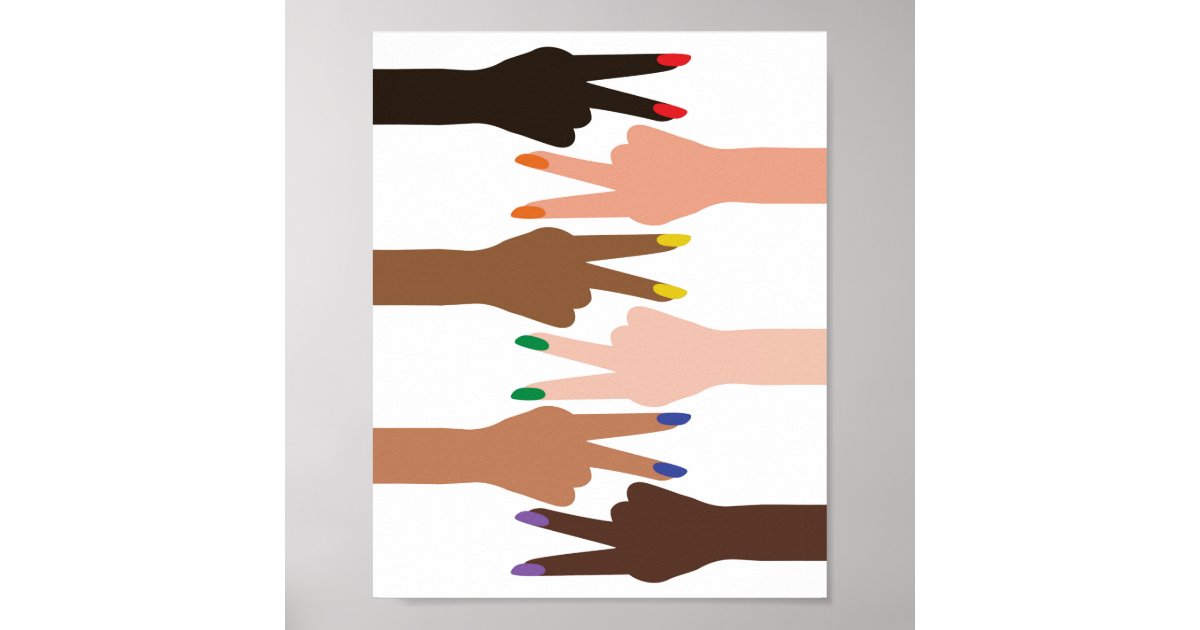 Sideways Peace Signs | Zazzle