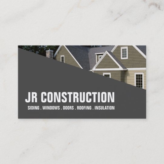 SIDING WINDOWS DOORS ROOFING INSULATION BUSINESS CARD | Zazzle.com