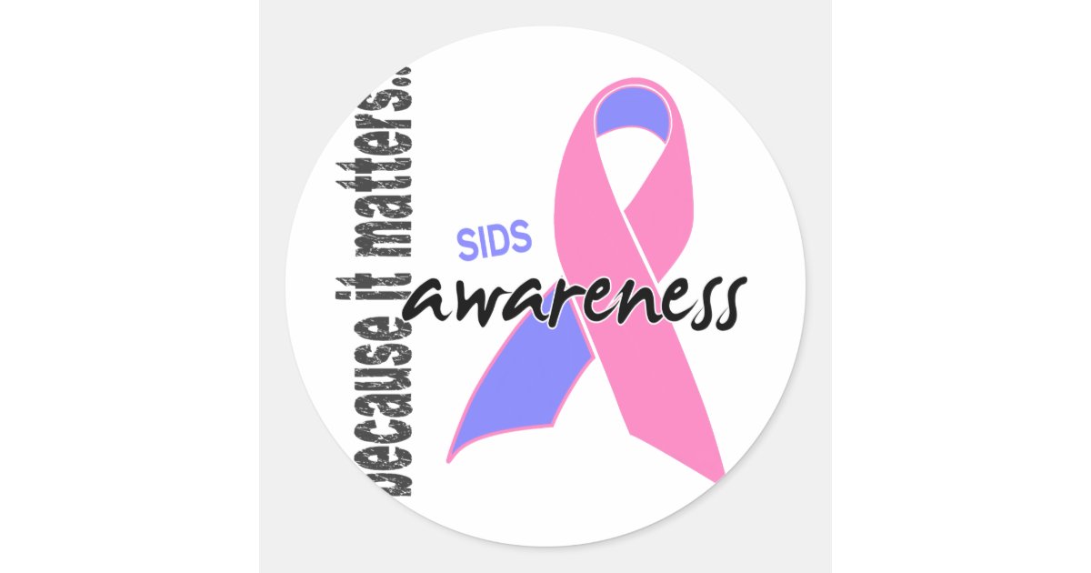 SIDS Awareness Classic Round Sticker | Zazzle