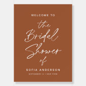SIENNA Bridal Shower Welcome Sign 18x24 Foam Board | Zazzle
