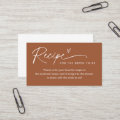 SIENNA Recipe Insert Card | Zazzle