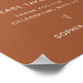 SIENNA Wedding Favors Sign - Terracotta Bohemian | Zazzle