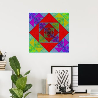Sierpinski Square Poster | Zazzle