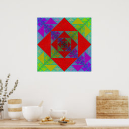 Sierpinski Square Poster | Zazzle