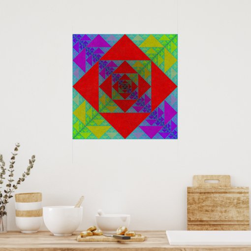 Sierpinski Square Poster | Zazzle