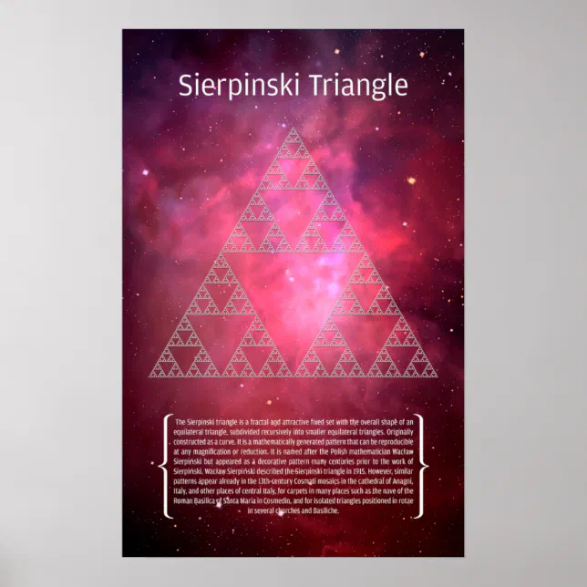 Sierpinski Triangle Poster | Zazzle