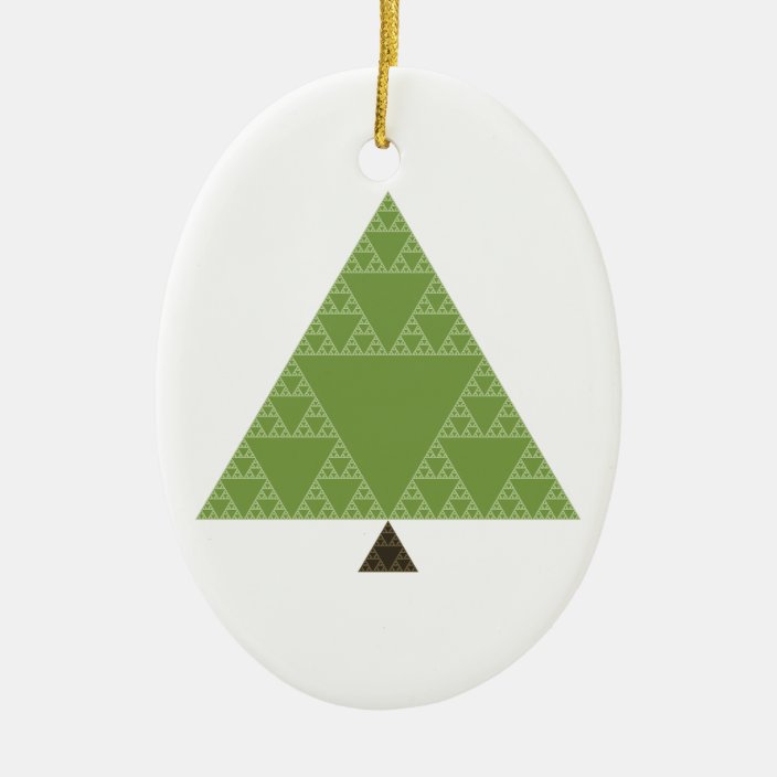 Sierpinski Triangle Tree Ceramic Ornament | Zazzle.com