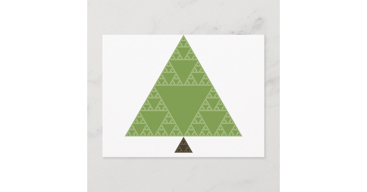 Sierpinski Triangle Tree Postcard | Zazzle Sierpinski Triangle Tree Postcard | Zazzle