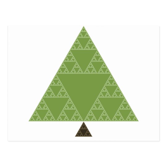 Sierpinski Triangle Tree Postcard | Zazzle.com