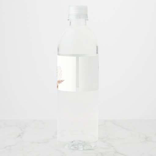 SIERRA Bohemian Wedding Favor Water Bottle Label | Zazzle