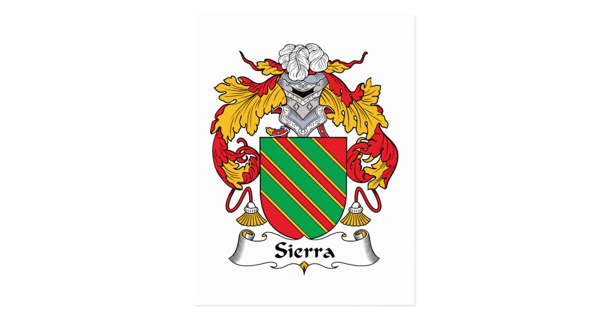 Sierra Family Crest Postcard | Zazzle.com