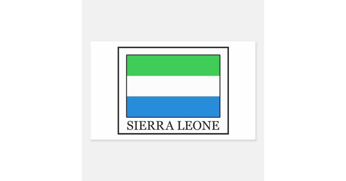 Sierra Leone Rectangular Sticker | Zazzle