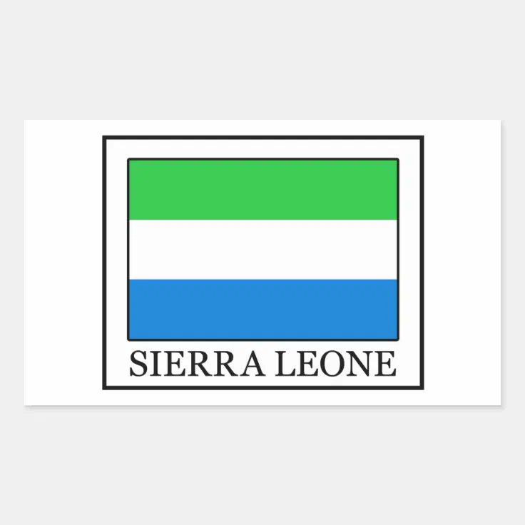 Sierra Leone Rectangular Sticker | Zazzle