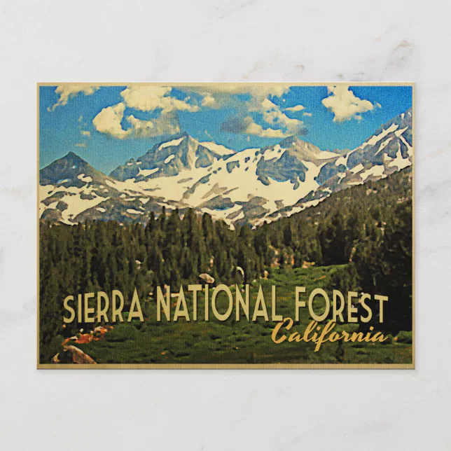Sierra National Forest California Postcard | Zazzle