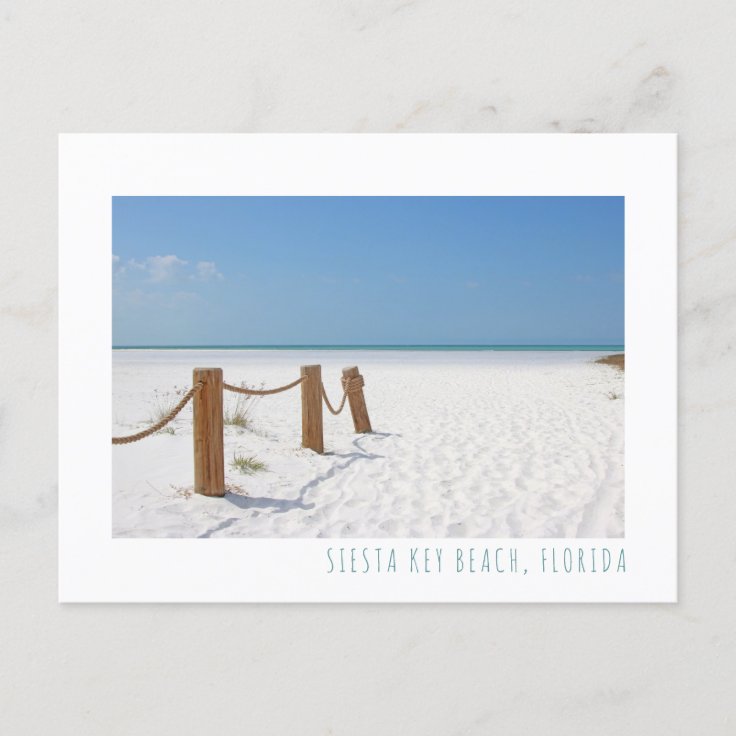 Siesta Key Beach Postcard | Zazzle